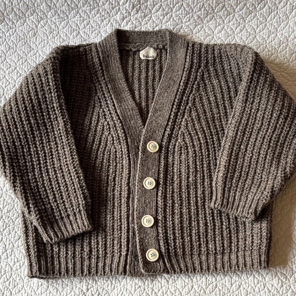 Babaa | Sweaters | Babaa Cardigan No 9 Mini In Dark Mist One Size ...